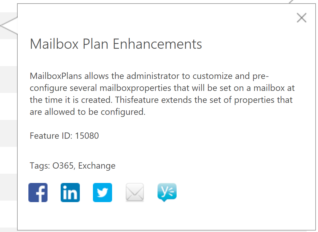 Managing Mailbox Plans for Exchange Online