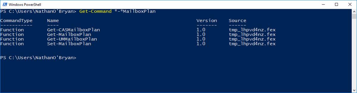 Managing Mailbox Plans for Exchange Online