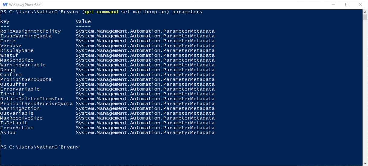 Managing Mailbox Plans for Exchange Online