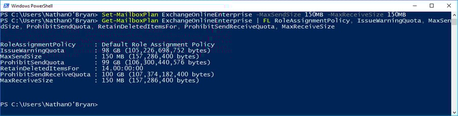 Managing Mailbox Plans for Exchange Online