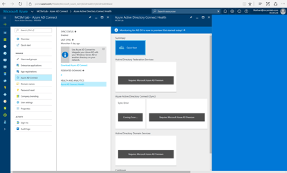 New and Advanced Features for Azure Active Directory Connect