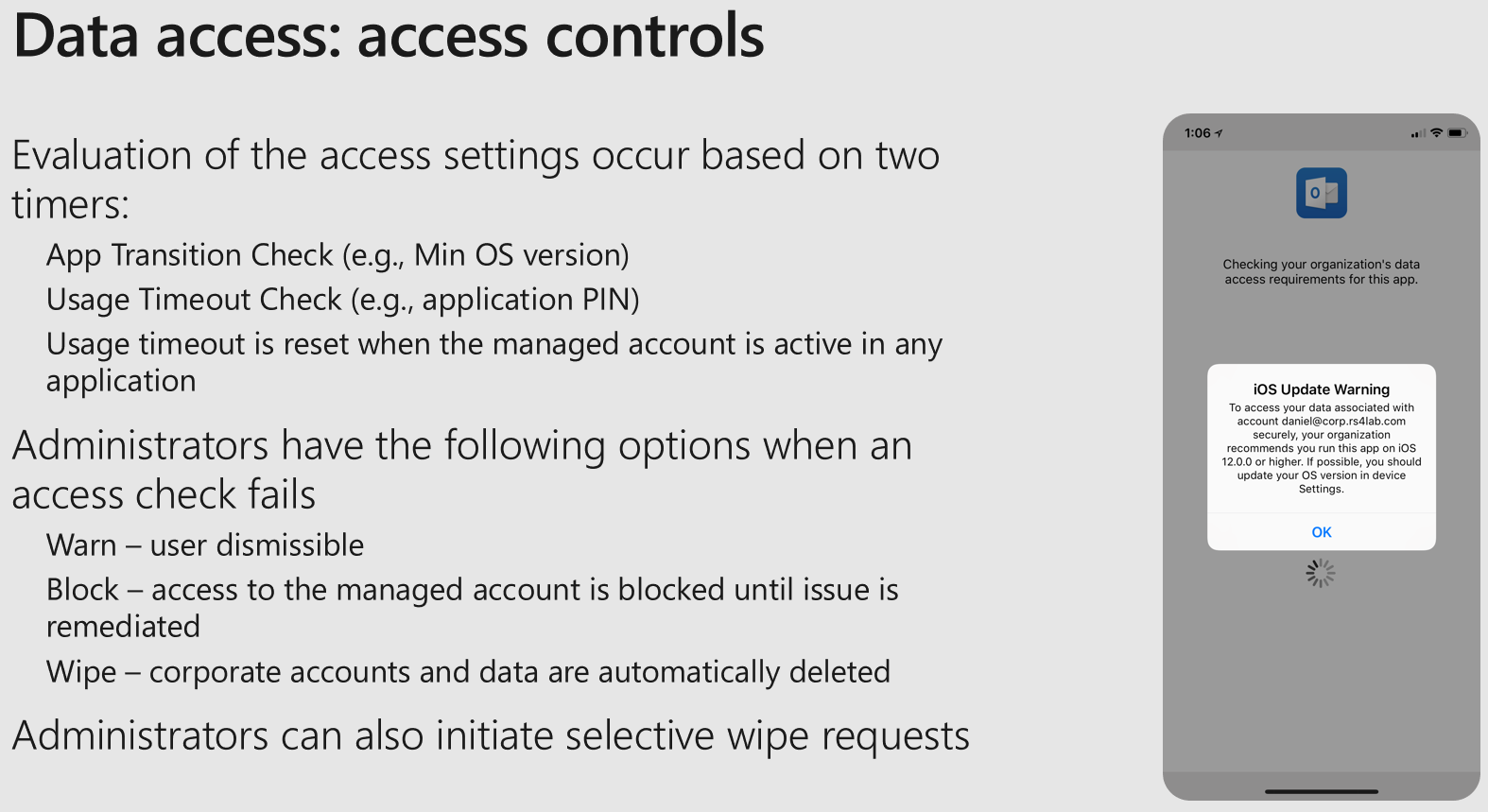 Deploying Outlook mobile securely in the enterprise (Part 2)