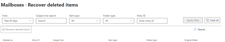 New Features for Single Item Recovery