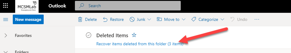 New Features for Single Item Recovery