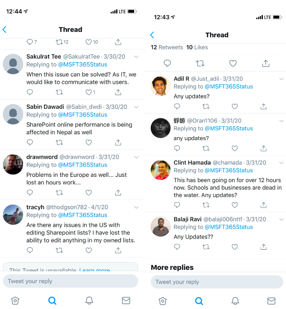 Office 365 Monitoring: SharePoint Online Outage March 31, 2020