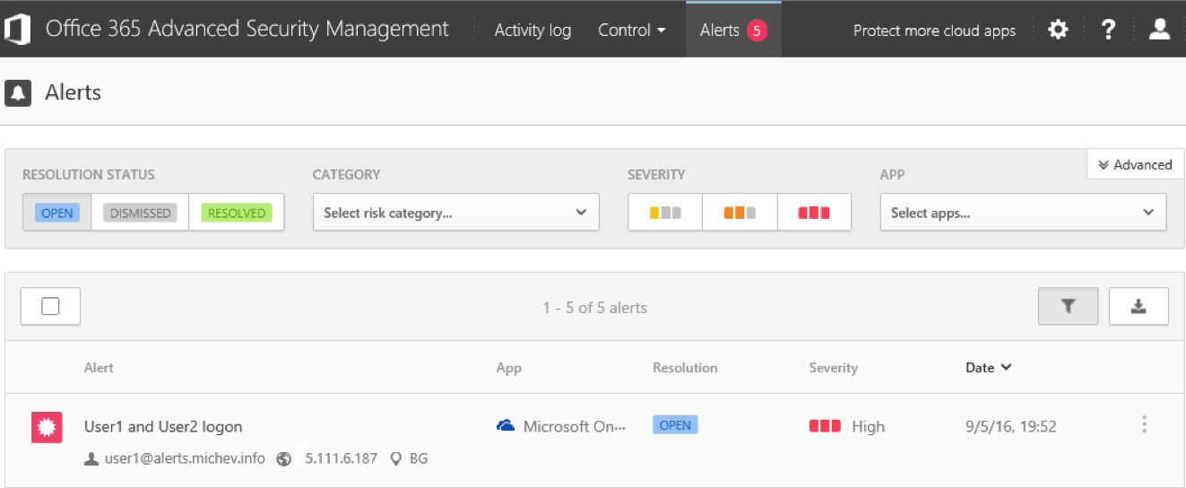 Advanced Security Management in Office 365 — Part 1