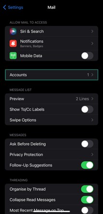 How to reconfigure Outlook on iPhone to use Modern Authentication