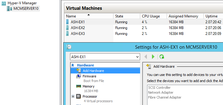 CPU Contention and Exchange Virtual Machines
