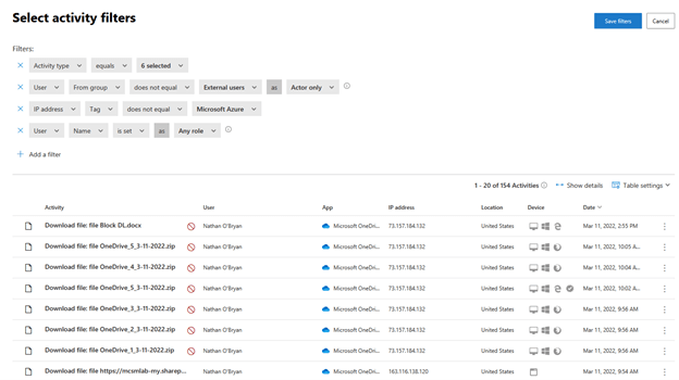 Using Defender for Cloud Apps to Control File downloads