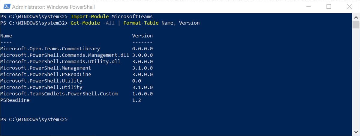Managing Teams with PowerShell